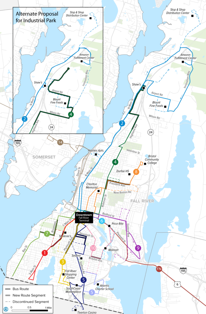 Fall River Bus Service Evaluation – Proposed Route and Scheduled ...